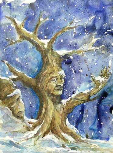 Winter de Lynn Bennett-Mackenzie (2009): Pintura Acuarela, Tinta en ...