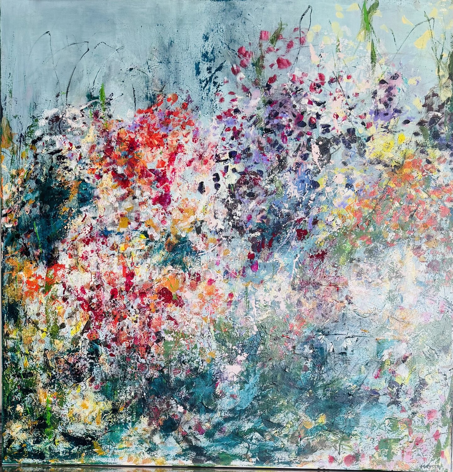 "Blowing in the Wind" by magdél wyser (2023) : Painting Acrylic, Oil ...