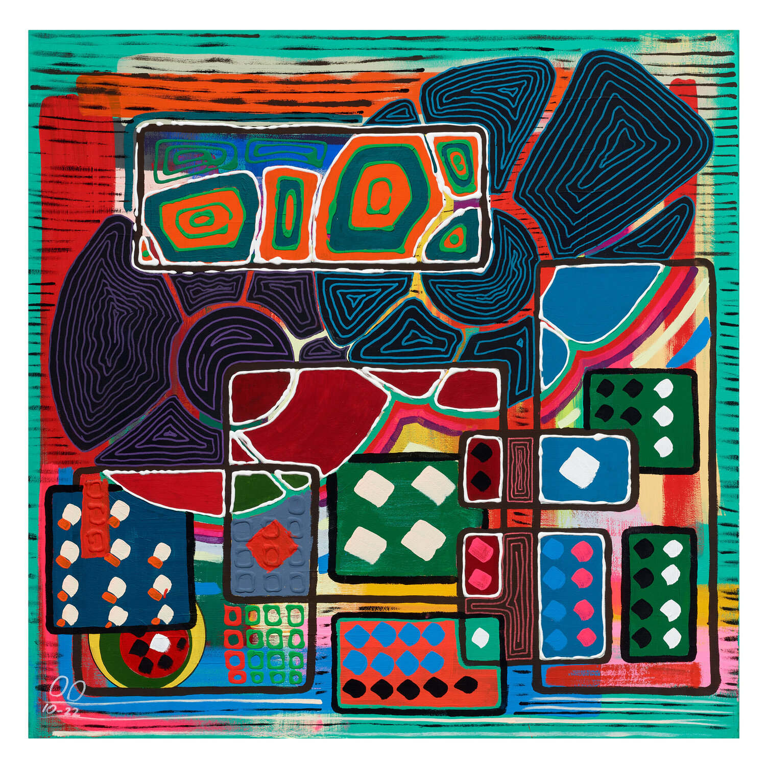 Probability Fields de Pedram Bohluli (2022) : Peinture Acrylique sur Toile - Singulart