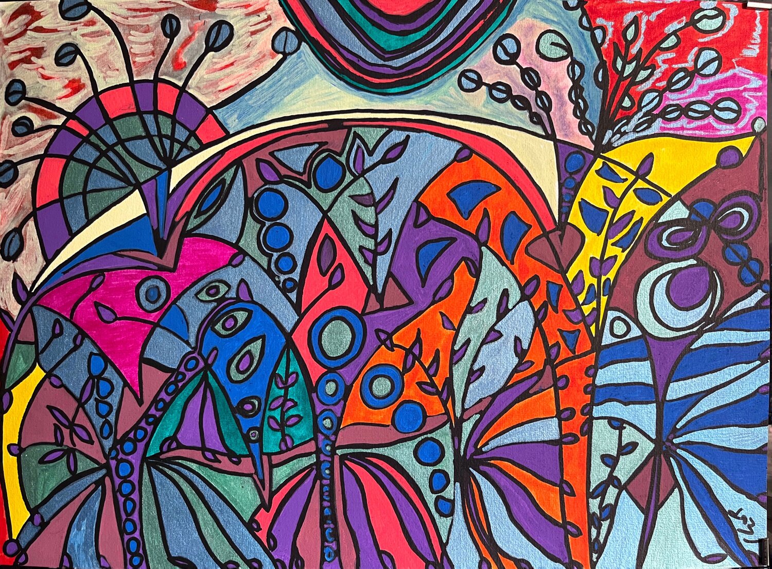 Dome de protección natural by Jorge Orellana Benado (2025) : Work on Paper Ink on Cardboard ...