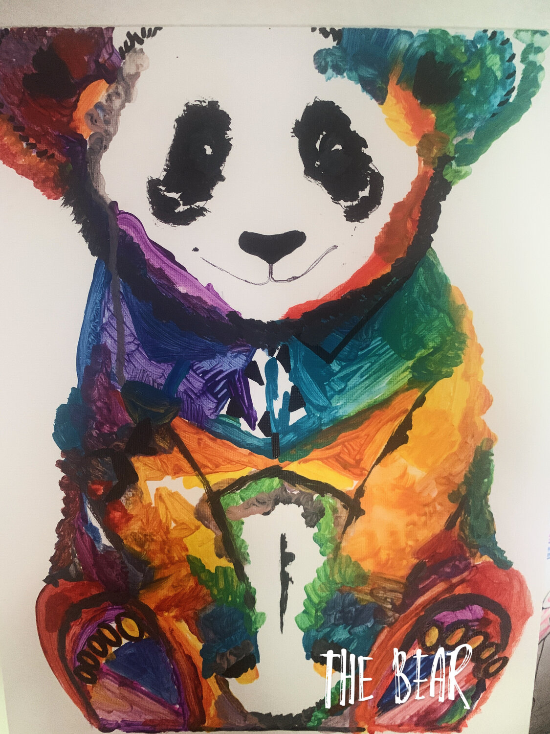 The Bear di Mary Simonsen (2025): Pittura a Acrilico su Tela - Singulart