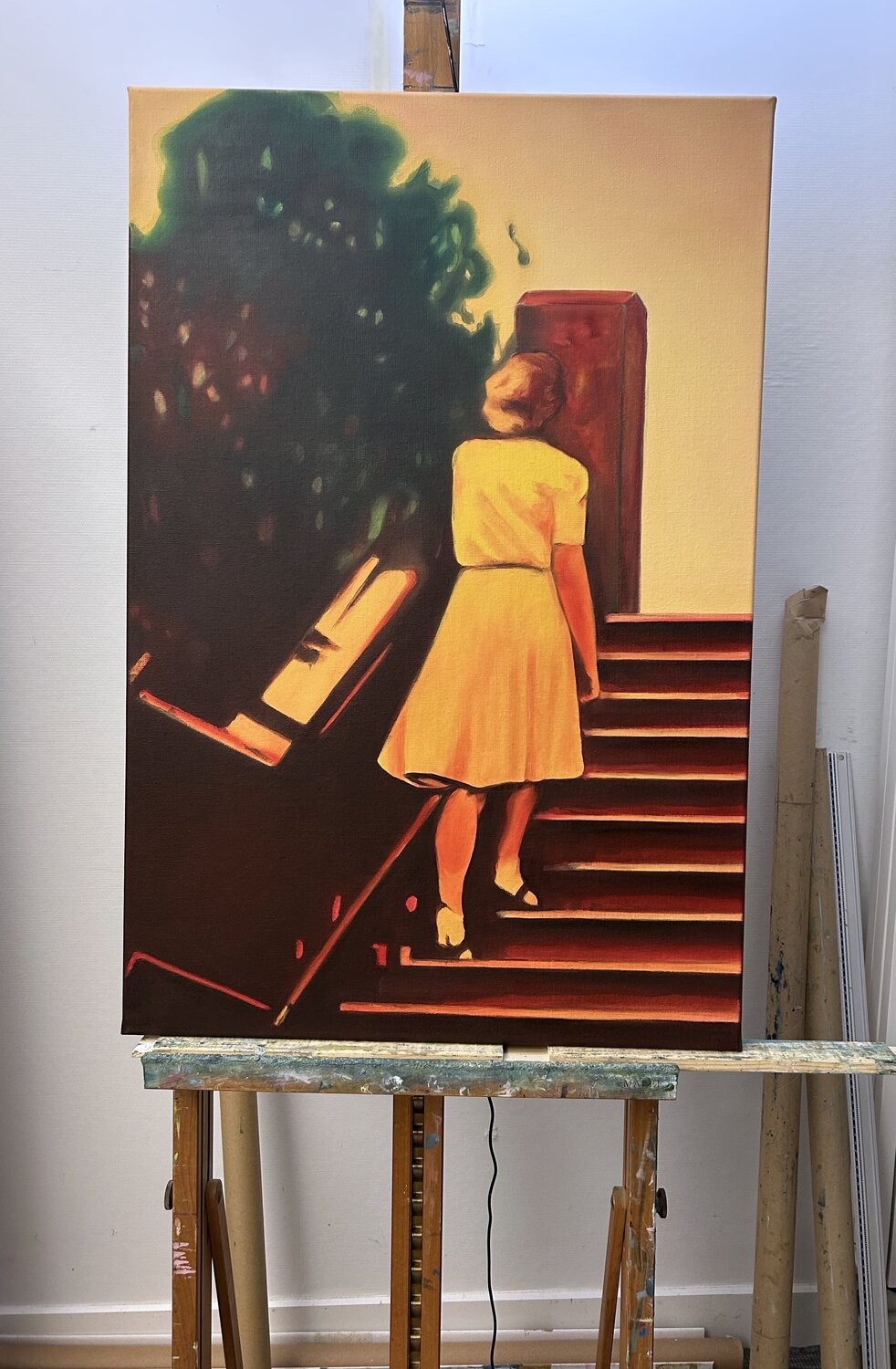 I seen her on the stairs (and I couldn't help but follow) von walter ...
