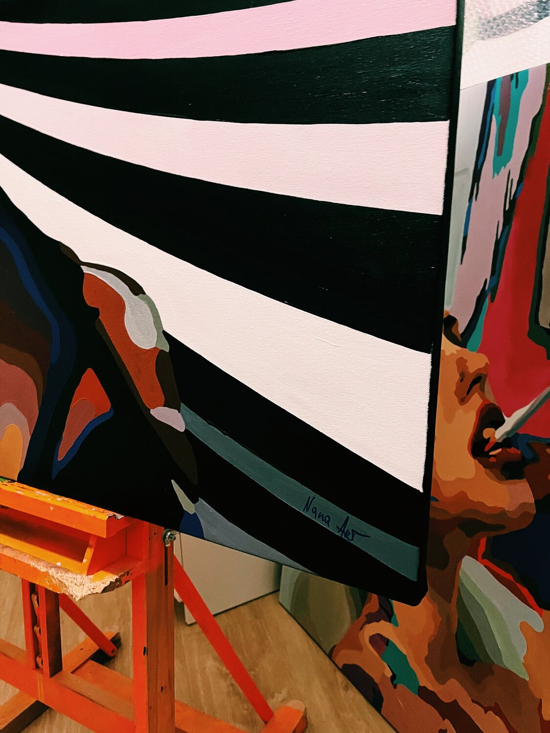 Cosmic girl by Nana Artamonova (2022) : Painting Oil on Canvas - Singulart