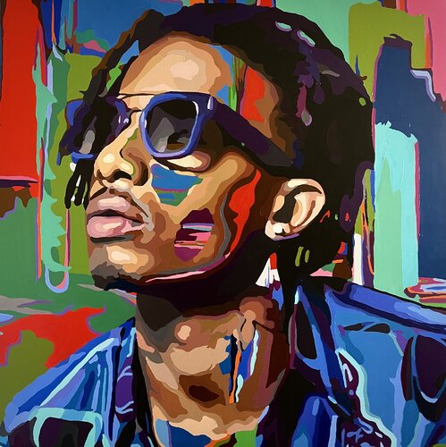 Pink hat by Nana Artamonova (2022) : Painting Oil on Canvas - Singulart