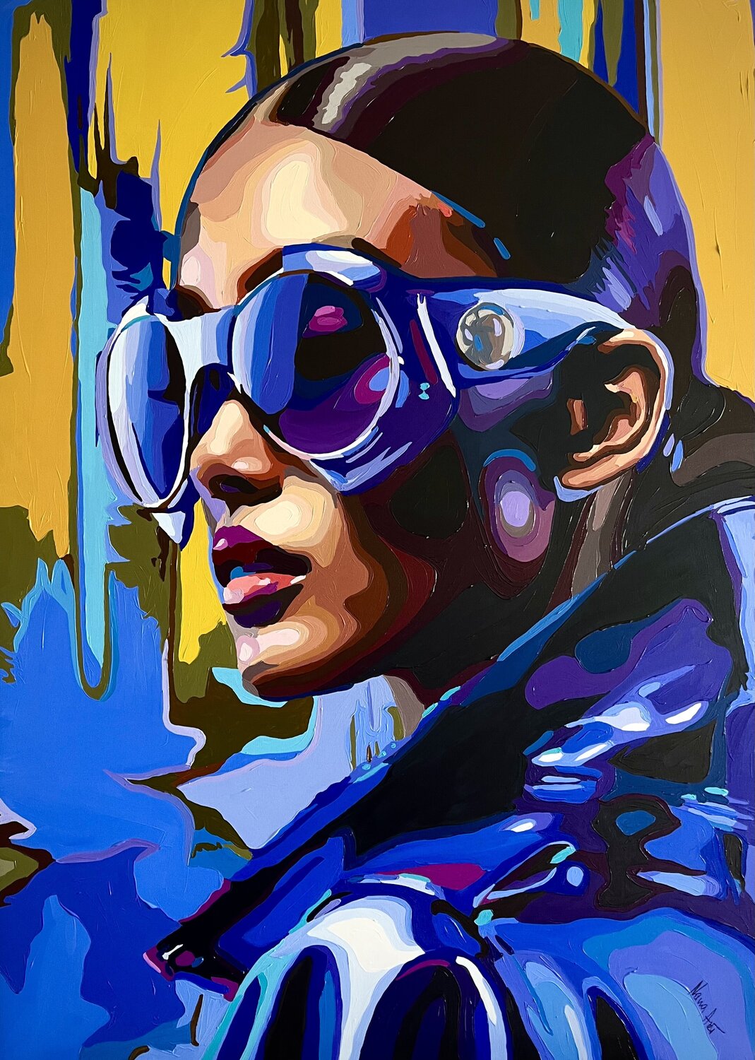 Girl from the future by Nana Artamonova (2024) : Painting Oil on Canvas ...