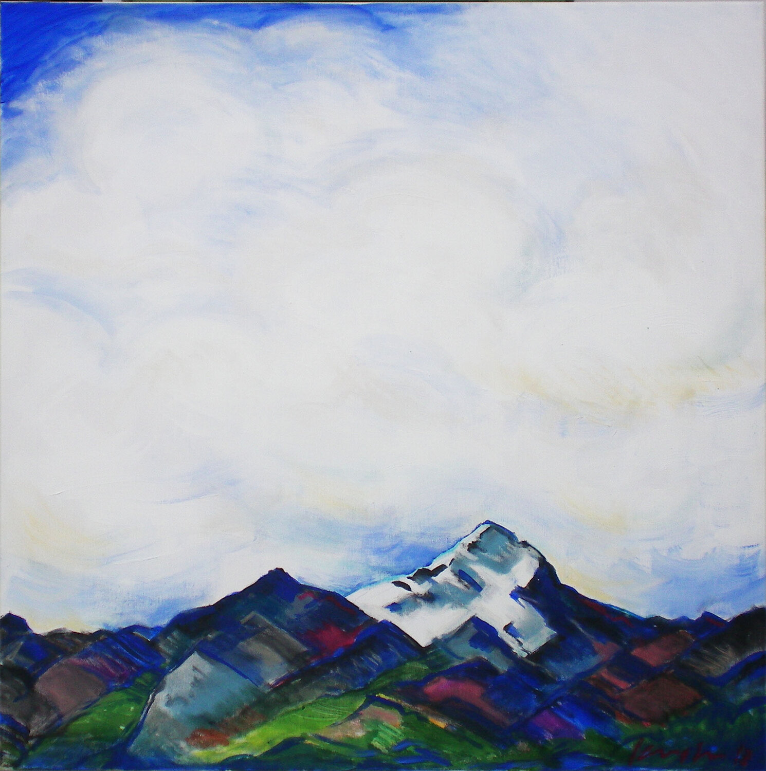 Alpine sky Wallis de Martin Andreas Kuster (2013) : Peinture Acrylique ...