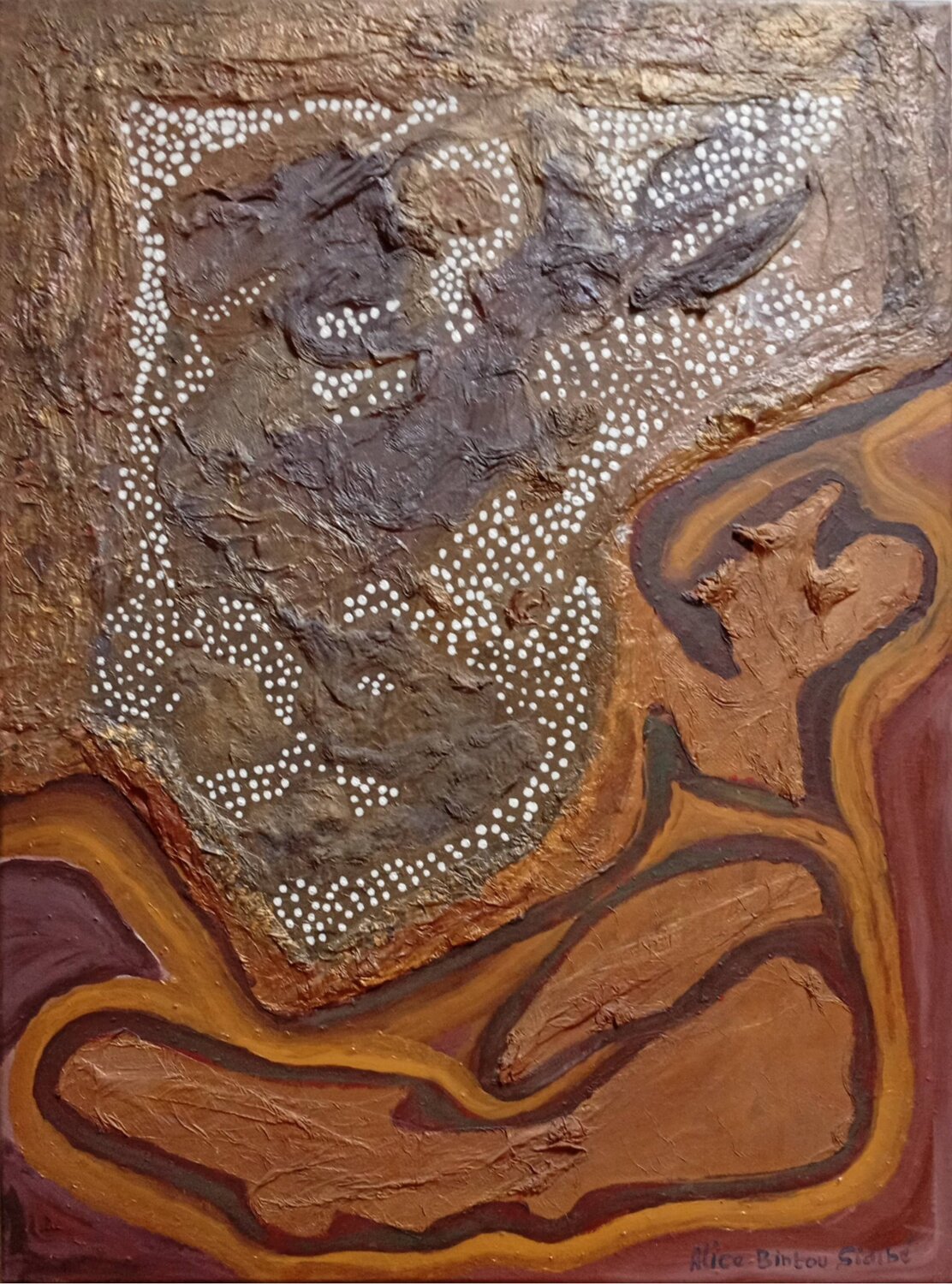 Désert de Alice Bintou El Hassane SIDIBE (2024) : Peinture Acrylique ...