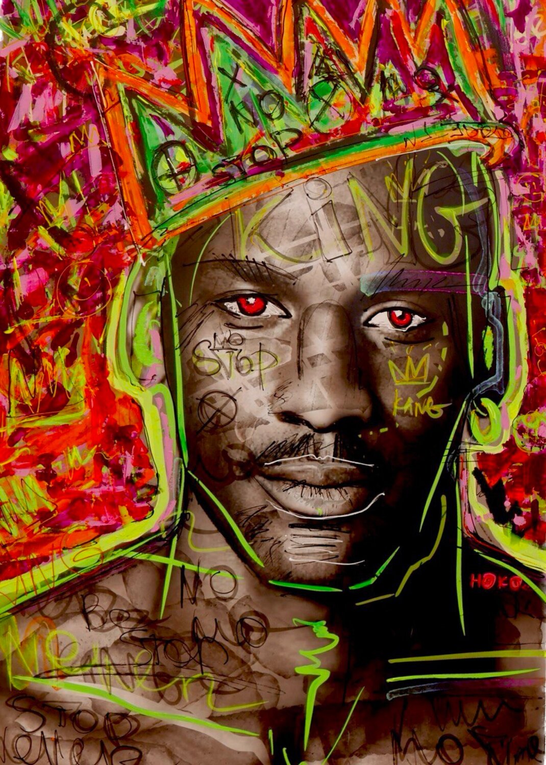 Michael Jordan de Vlad Tuzov (2024): Pintura Acrílico en Lienzo - Singulart
