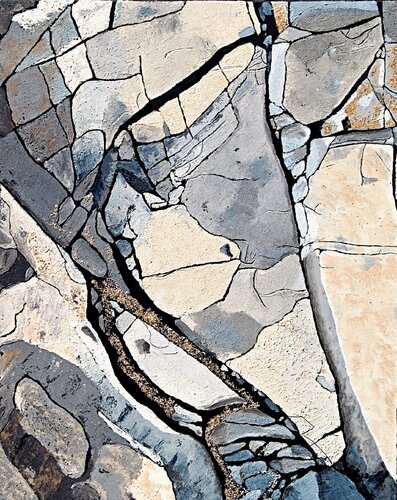 Rockface 22 by Maren Fischer , geb. Wellendorf (2022) : Painting Acrylic, Sand on Canvas - Singulart