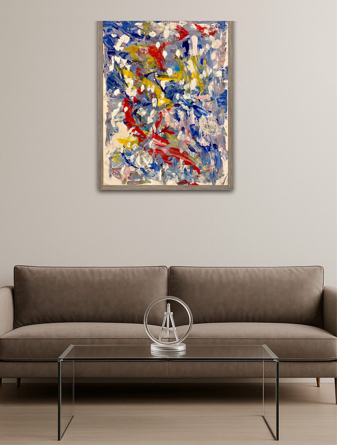 L’ERRORE by Marisa Comparin (2026) : Painting Acrylic, Silver leaf on ...