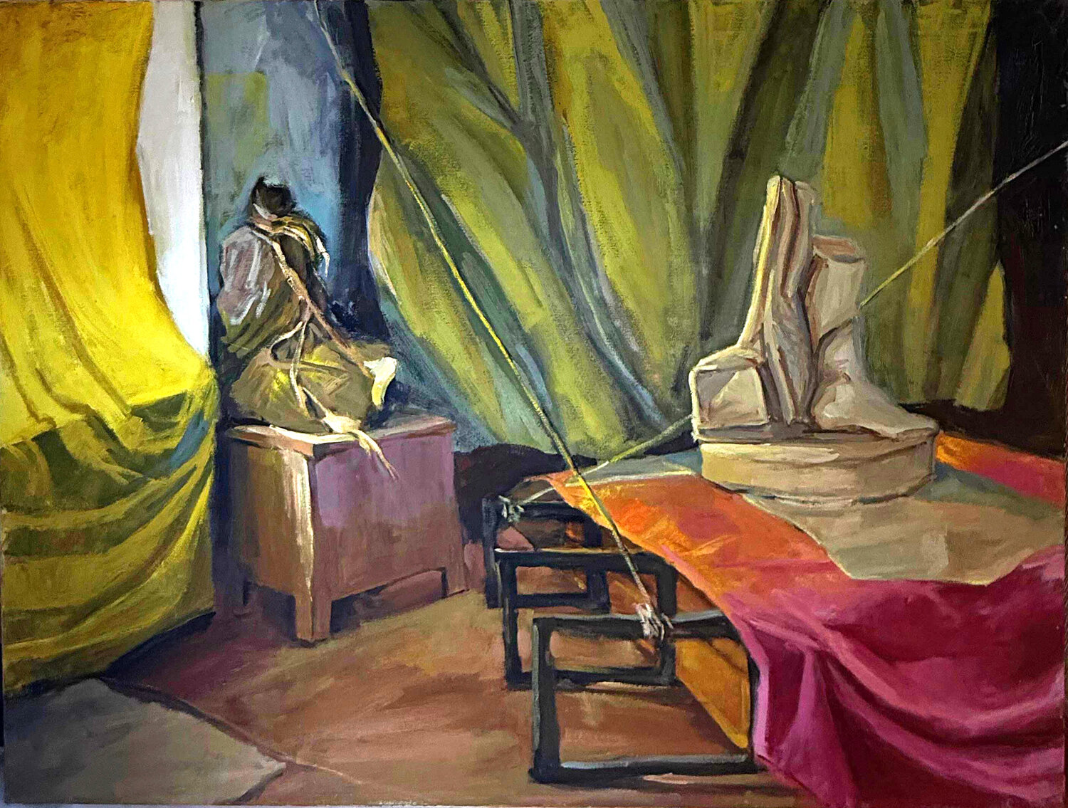 Cortina amarilla Jose G Recio