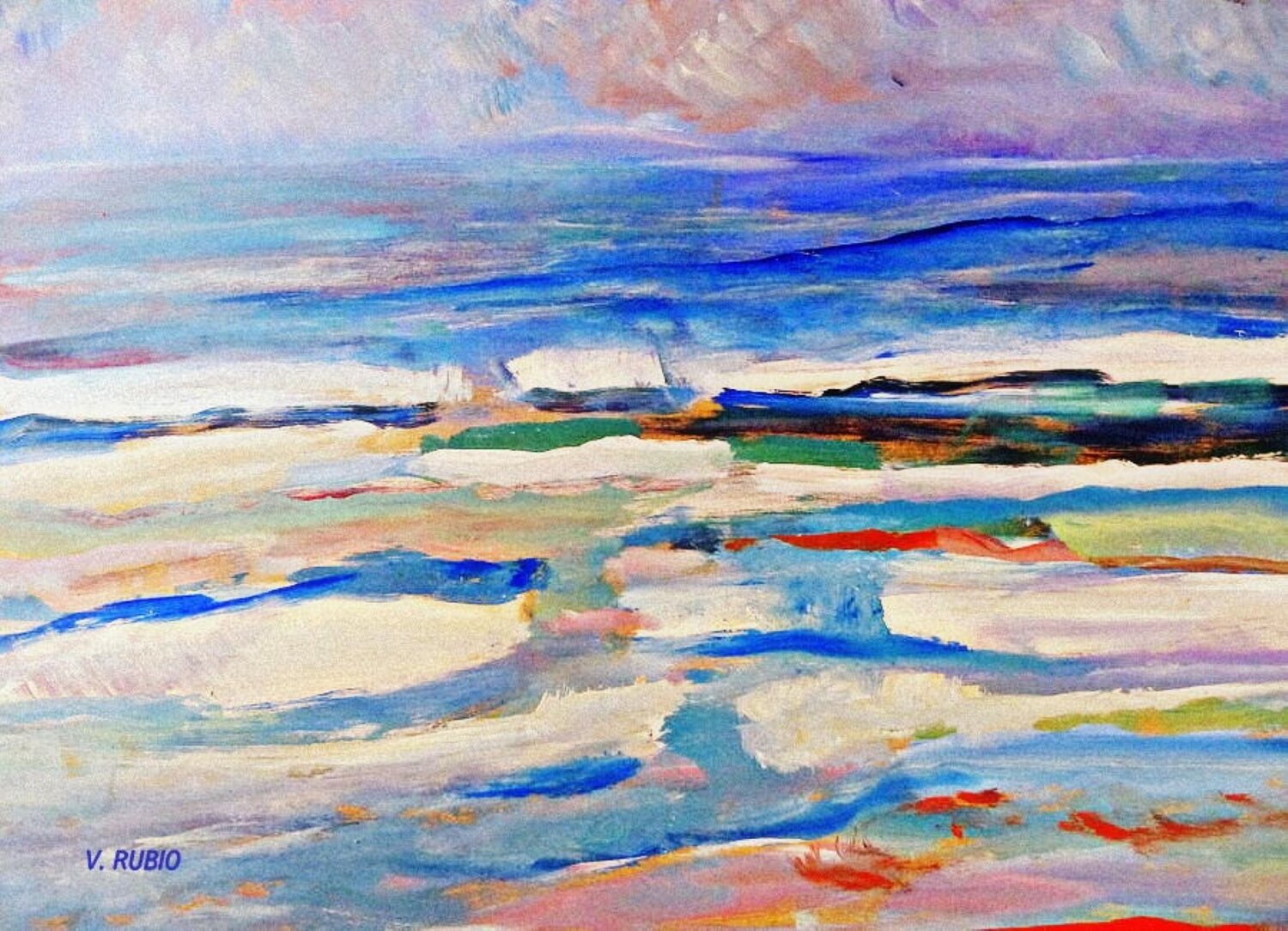 MARINA Nº13 de María del Valle RUBIO (2024): Pintura Acrílico en Madera - Singulart