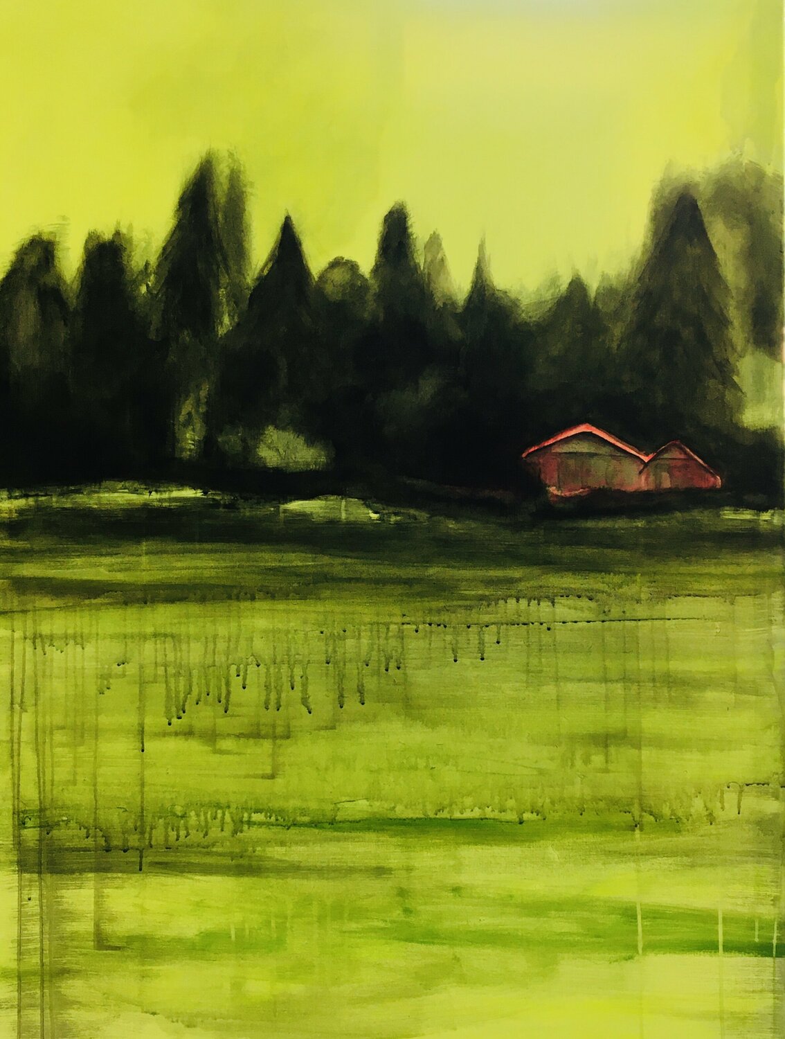 Exclusion zone by Isabelle Courtois Lacoste (2020) : Painting Acrylic ...