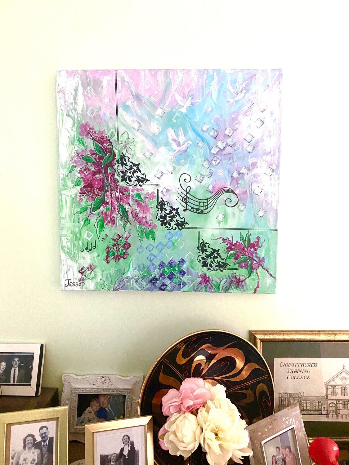 Delta Dawn de Marilyn Jessop (2025) : Peinture Acrylique sur Toile ...