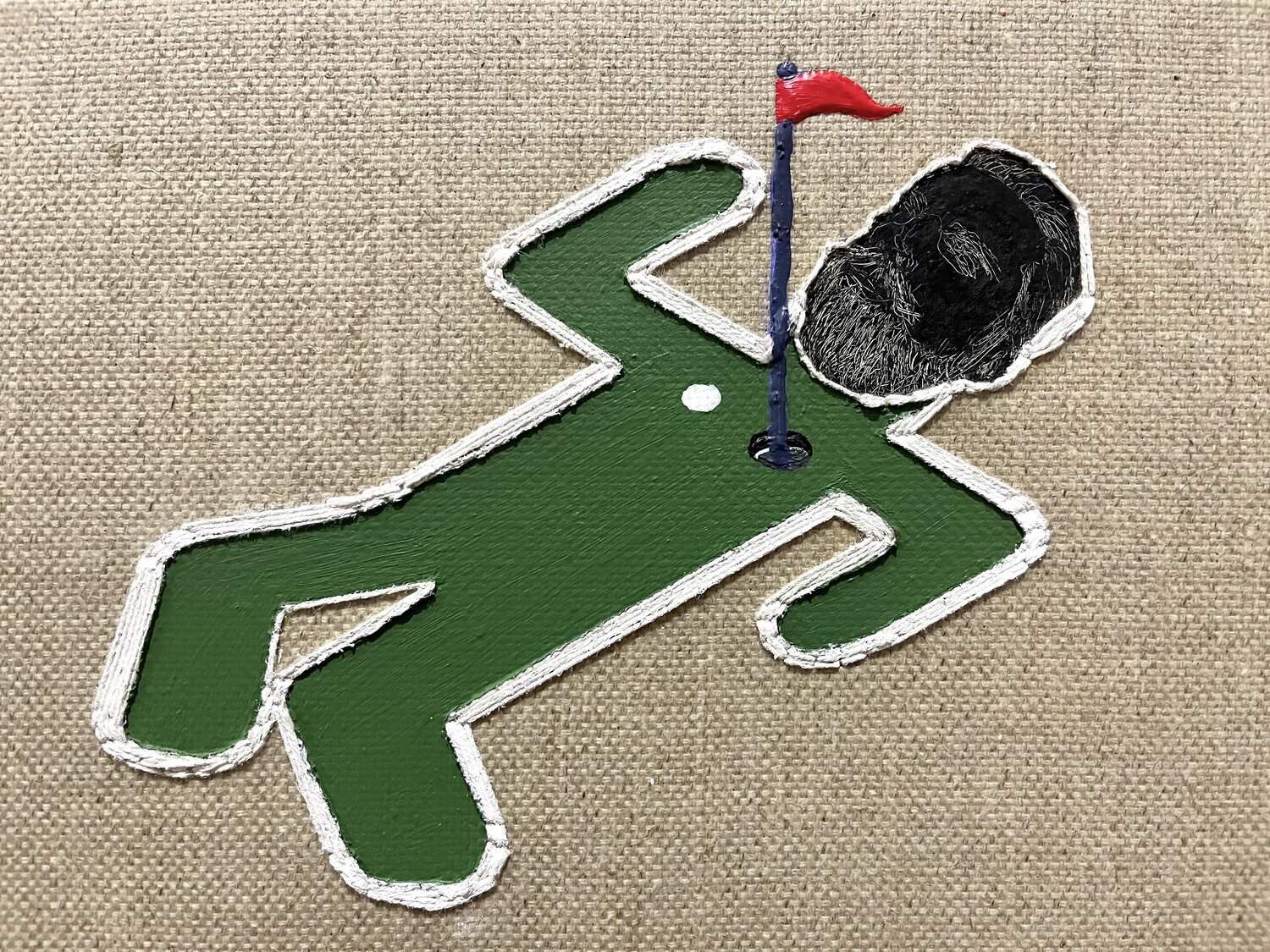 Always being tackled de Daniel Xavier (2022) : Peinture Acrylique, Huile sur Lin - Singulart