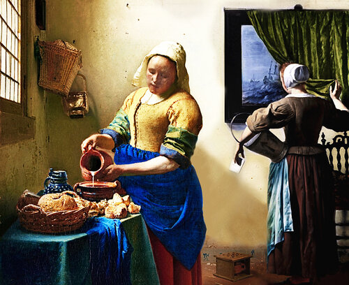 Two Dutch Maids - Museum Quality Giclée Print by Gordon Coldwell (2025 ...