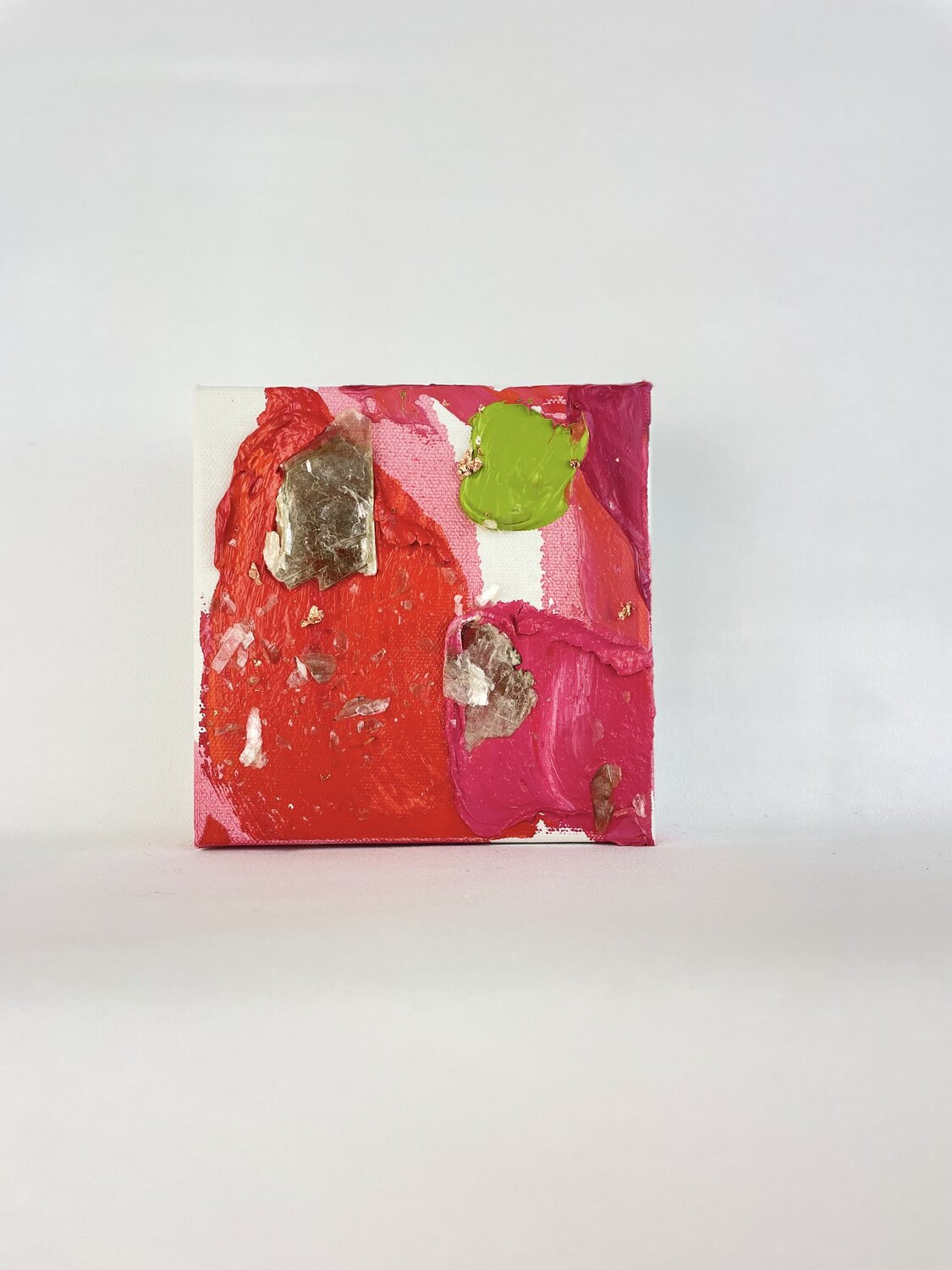 No. 1 COLLECTORS EDITION Sparkling Rosé Inspired Miniature Abstract Oil ...