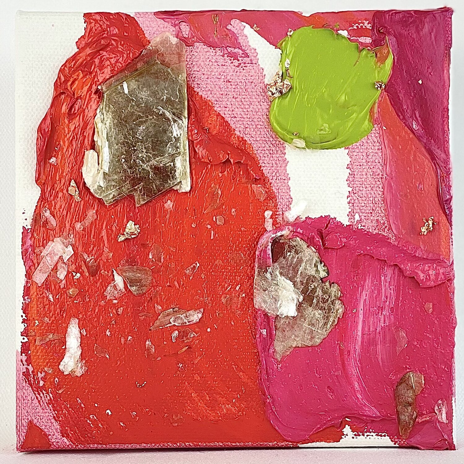 No. 1 COLLECTORS EDITION Sparkling Rosé Inspired Miniature Abstract Oil ...