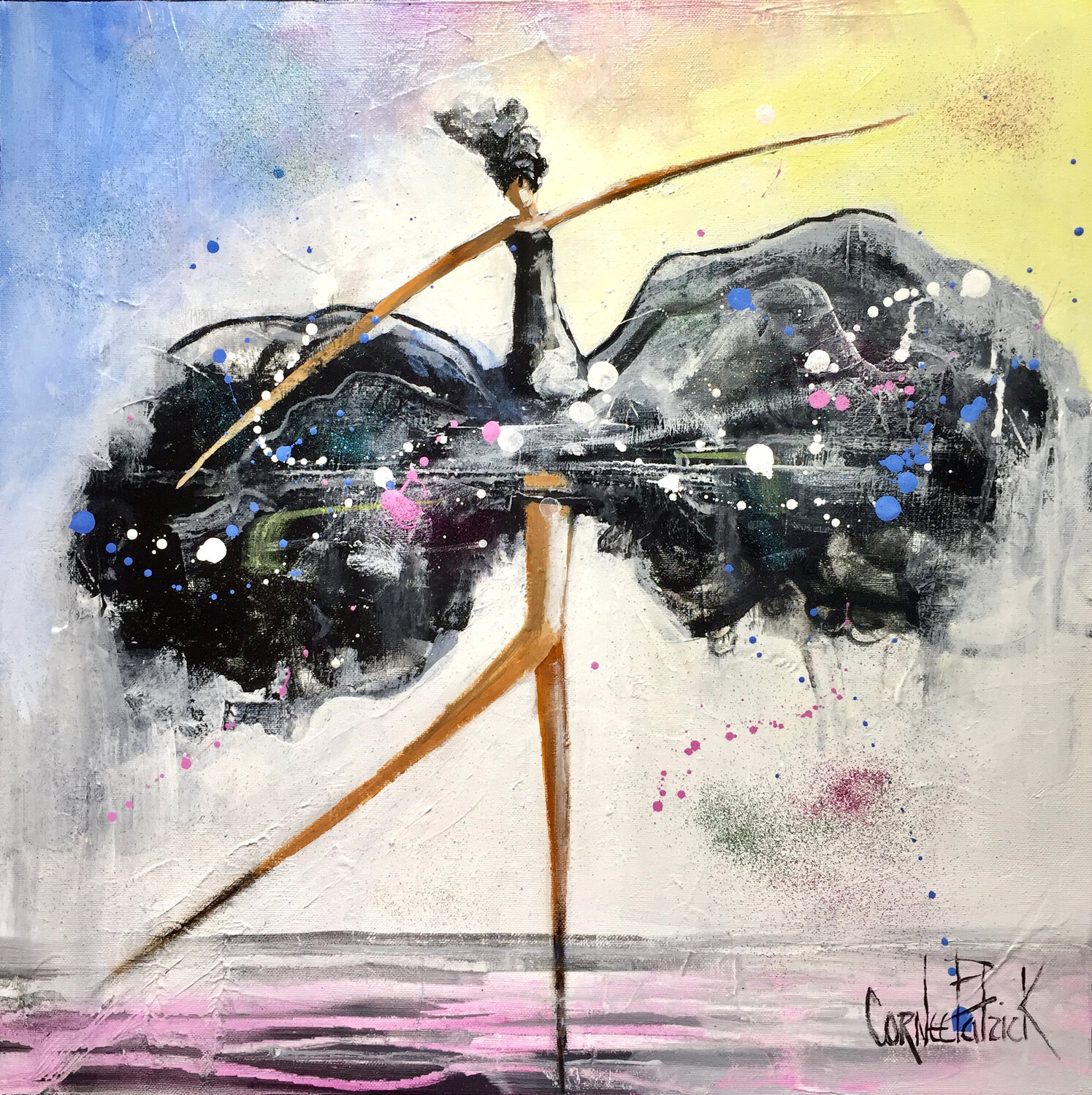 Black is black by Patrick Cornée (2022) : Painting Oil on Canvas ...