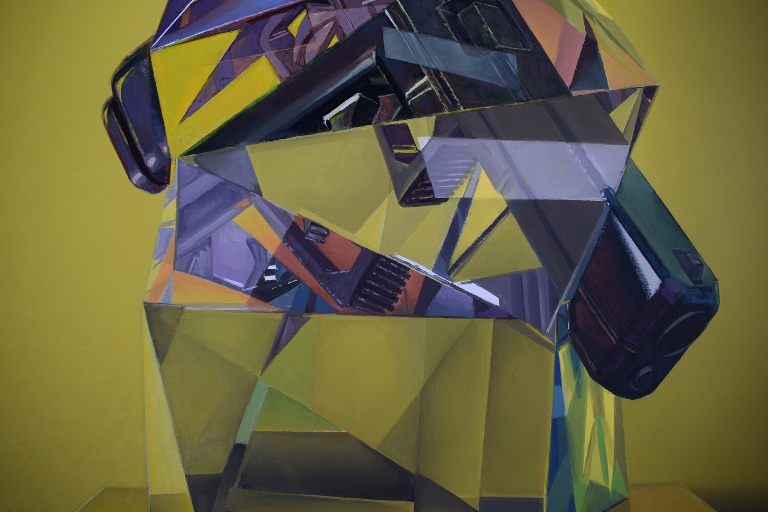 Glock 17 von Alexander Lufer (2022): Malerei Öl auf Leinwand - Singulart