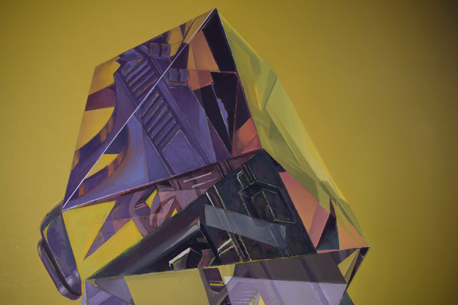 Glock 17 von Alexander Lufer (2022): Malerei Öl auf Leinwand - Singulart