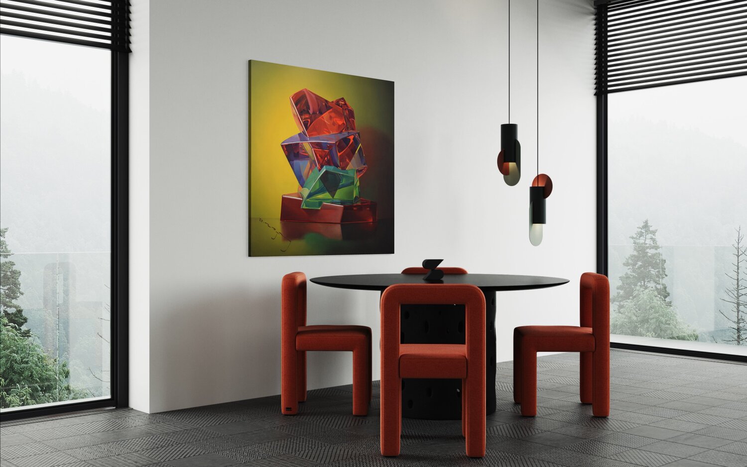 The Heart Of Tower de Alexander Lufer (2023) : Peinture Huile sur Toile ...