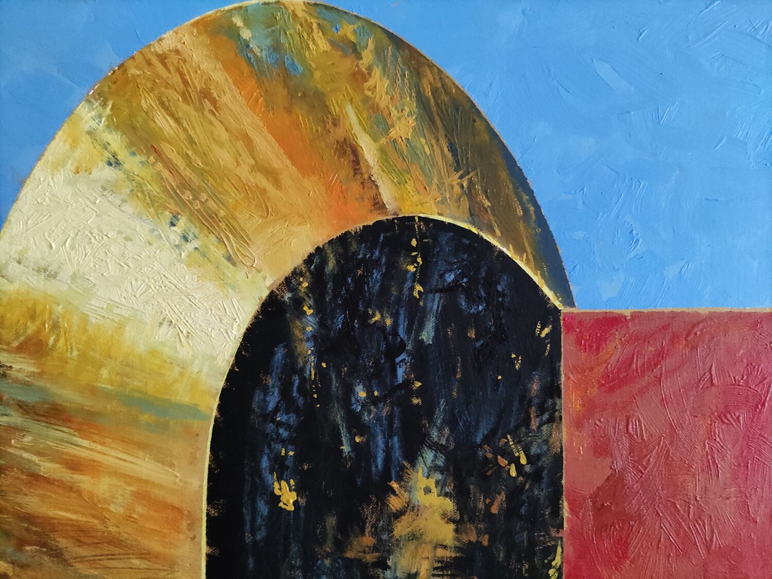 Eidolon (Door) door Alexander Lufer (2025) : Schilderij Acryl, Olie op ...