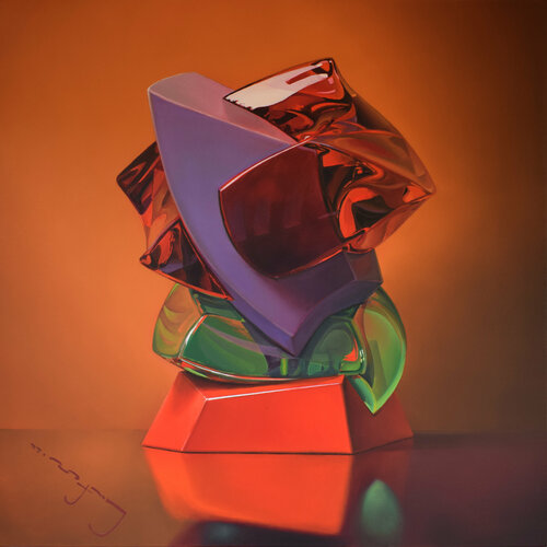 The Third Pyramid by Alexander Lufer (2022) : Painting Oil on Canvas ...