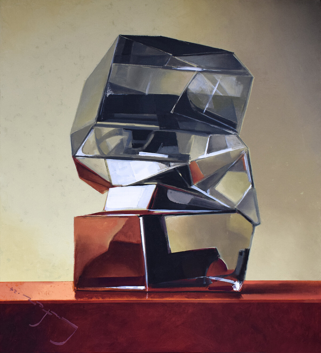 Infinity Stone #17 von Alexander Lufer (2024): Malerei Öl auf Leinwand ...