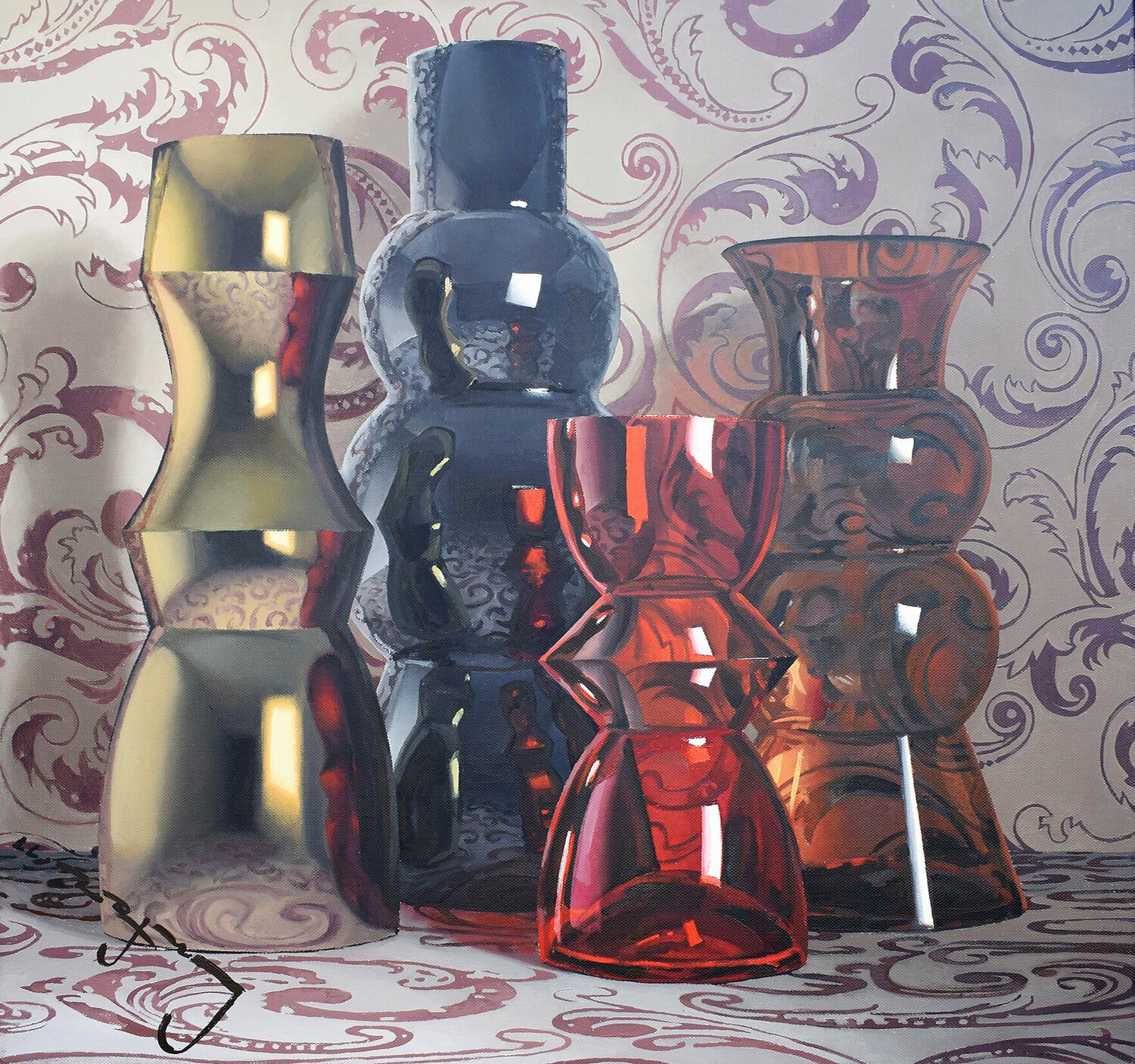 Ideal Family von Alexander Lufer (2011): Malerei Öl auf Leinwand ...