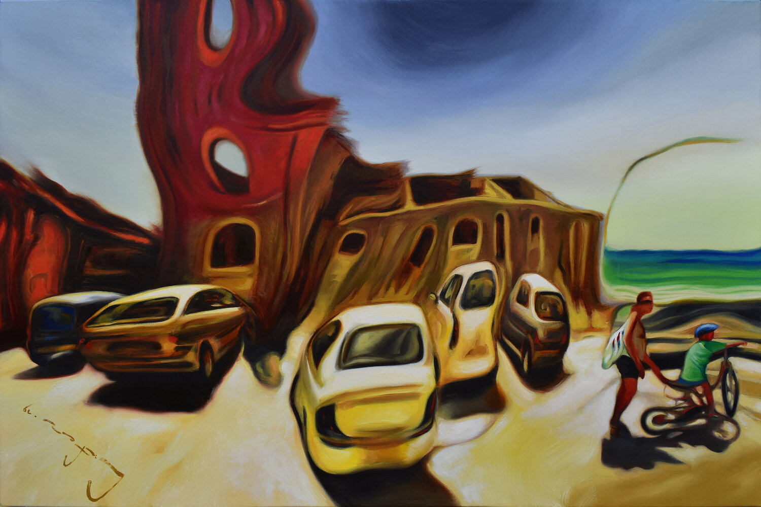 Sicily 2 von Alexander Lufer (2019): Malerei Öl auf Leinwand - Singulart