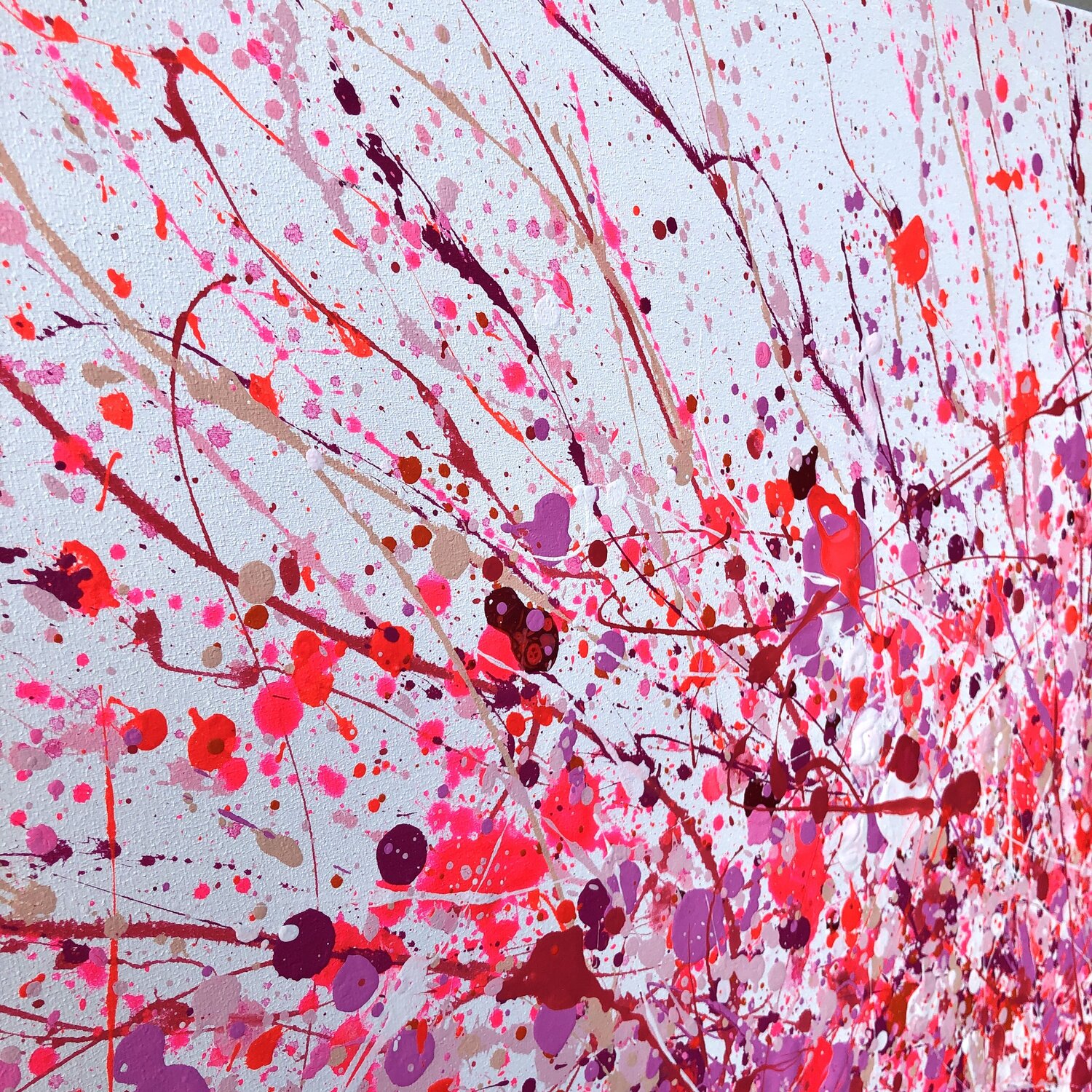 From the series "Infinite Flight" pink, Barbie, white, colorful large ...