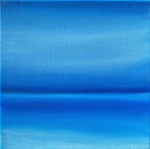 Summer sunset minimalism- blue seascape , water, Skyline , ocean by ...