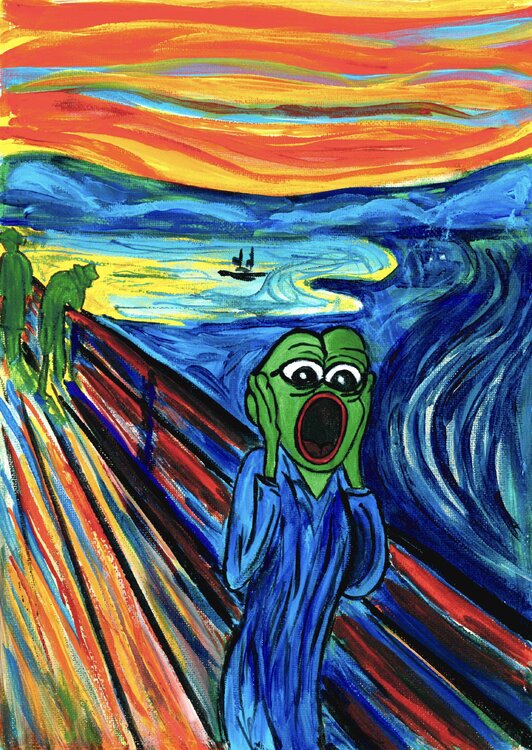 The Scream Painting Close Up