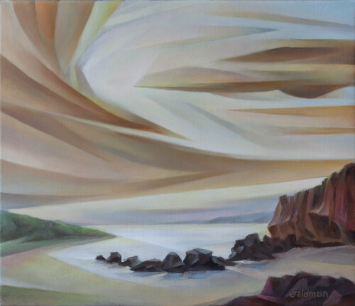 Windy Day by Isaac Feldman (2016) : Painting Oil, Lacquer on Canvas ...