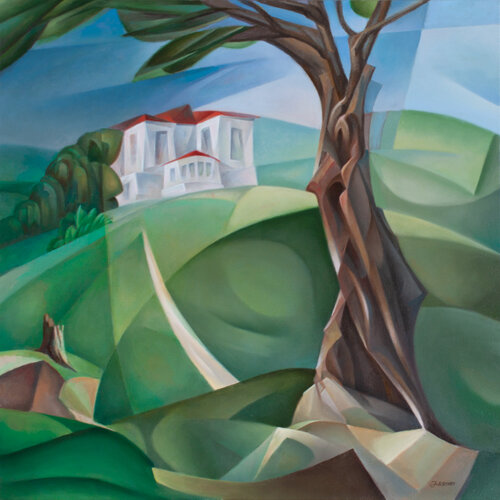 Windy Day by Isaac Feldman (2016) : Painting Oil, Lacquer on Canvas ...
