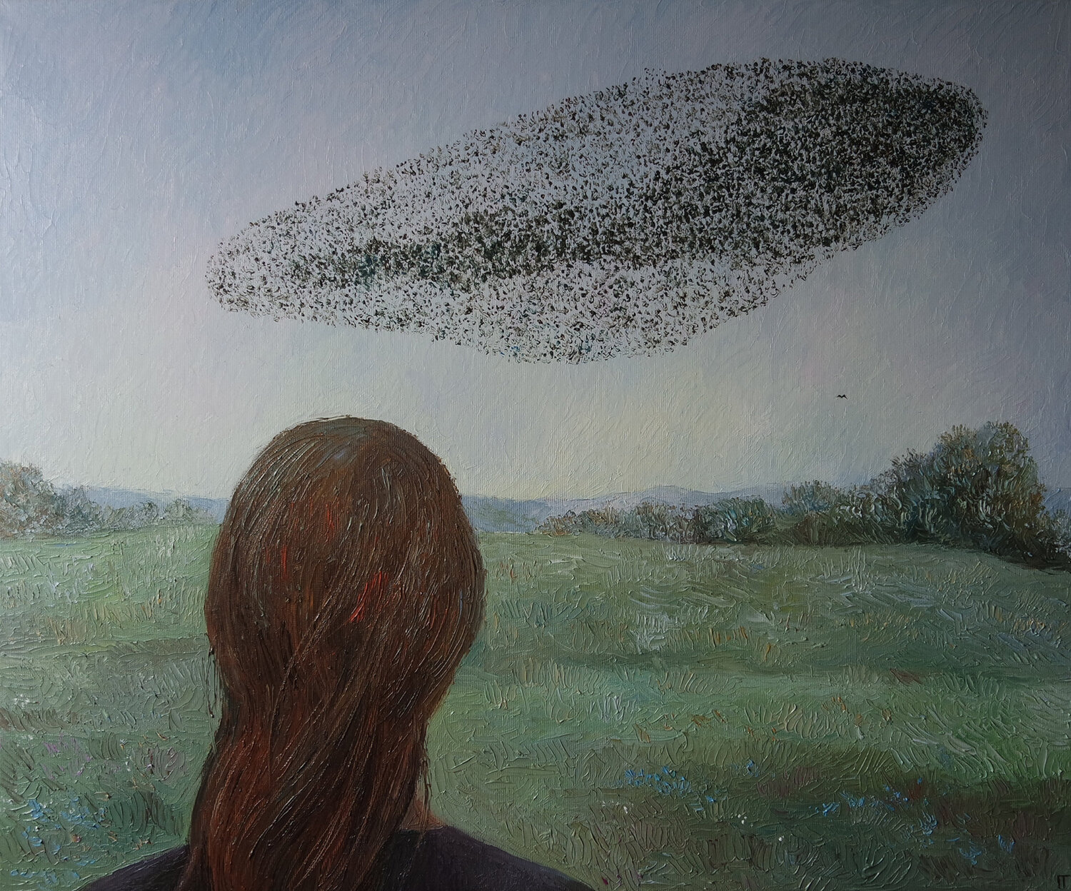 Murmuration by Galya Popova (2023) : Painting Oil on Canvas - Singulart