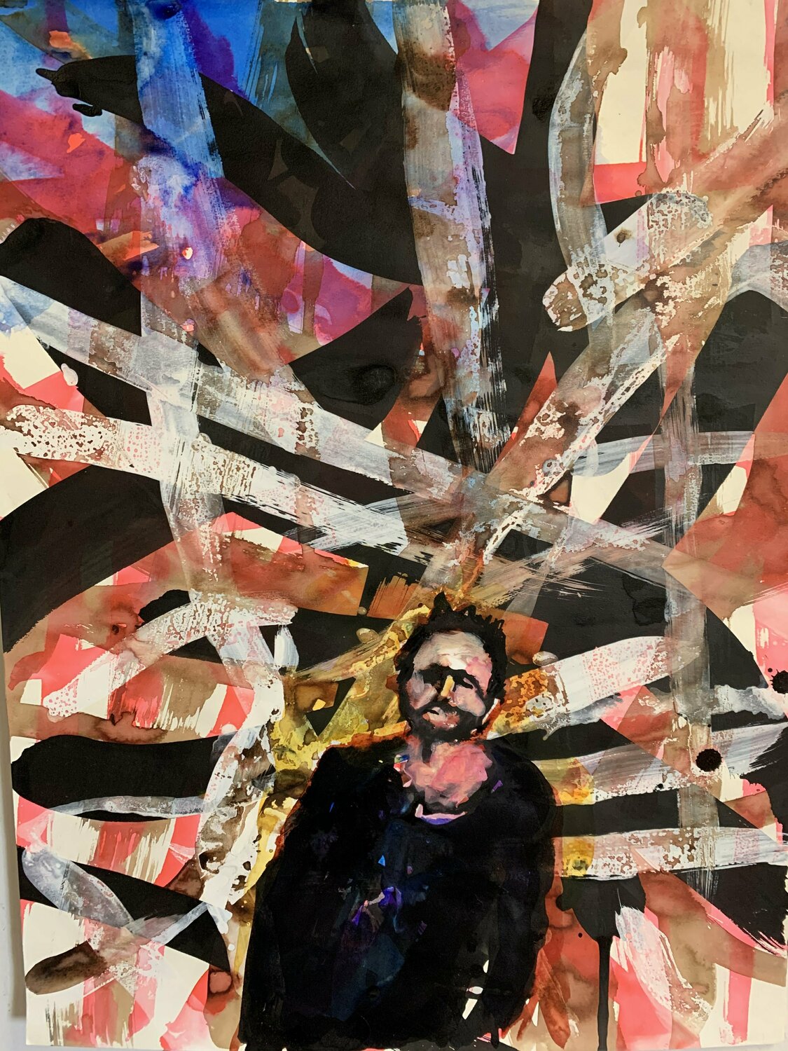 Strange days von David Gista (2020): Werk auf Papier Tinte auf Papier ...