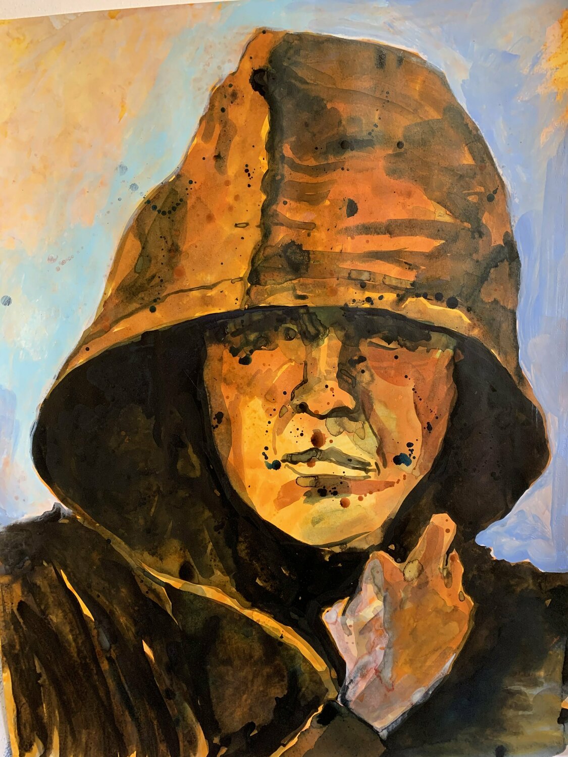 Hoody 3 von David Gista (2020): Werk auf Papier Tinte auf Papier ...