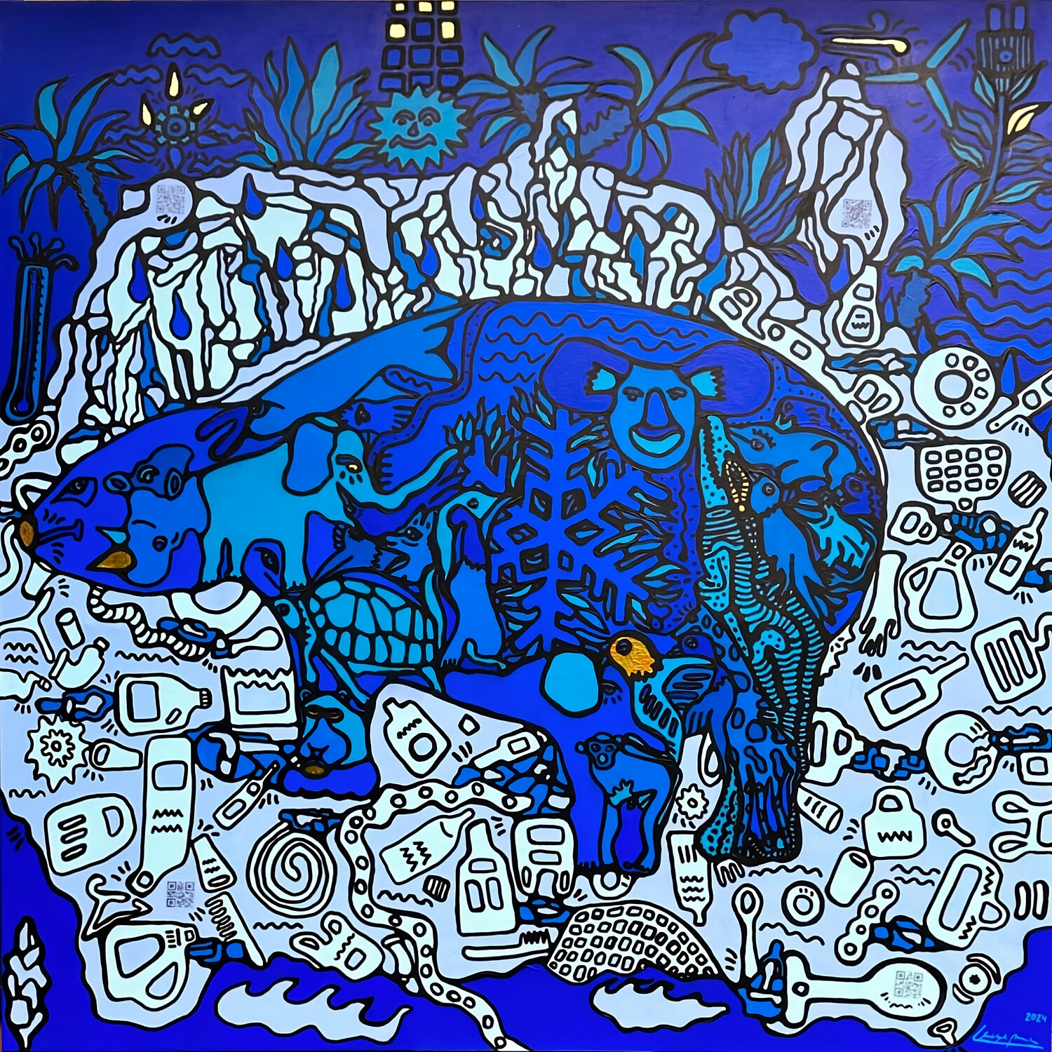 What a wonderful world by Christoph Mandera (2024) : Painting Acrylic ...