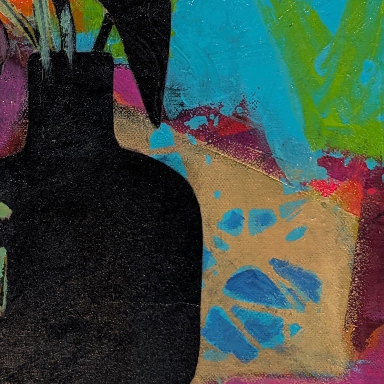 Nur scheinbar by Michaela Kuhl (2026) : Painting Acrylic, Collage on ...