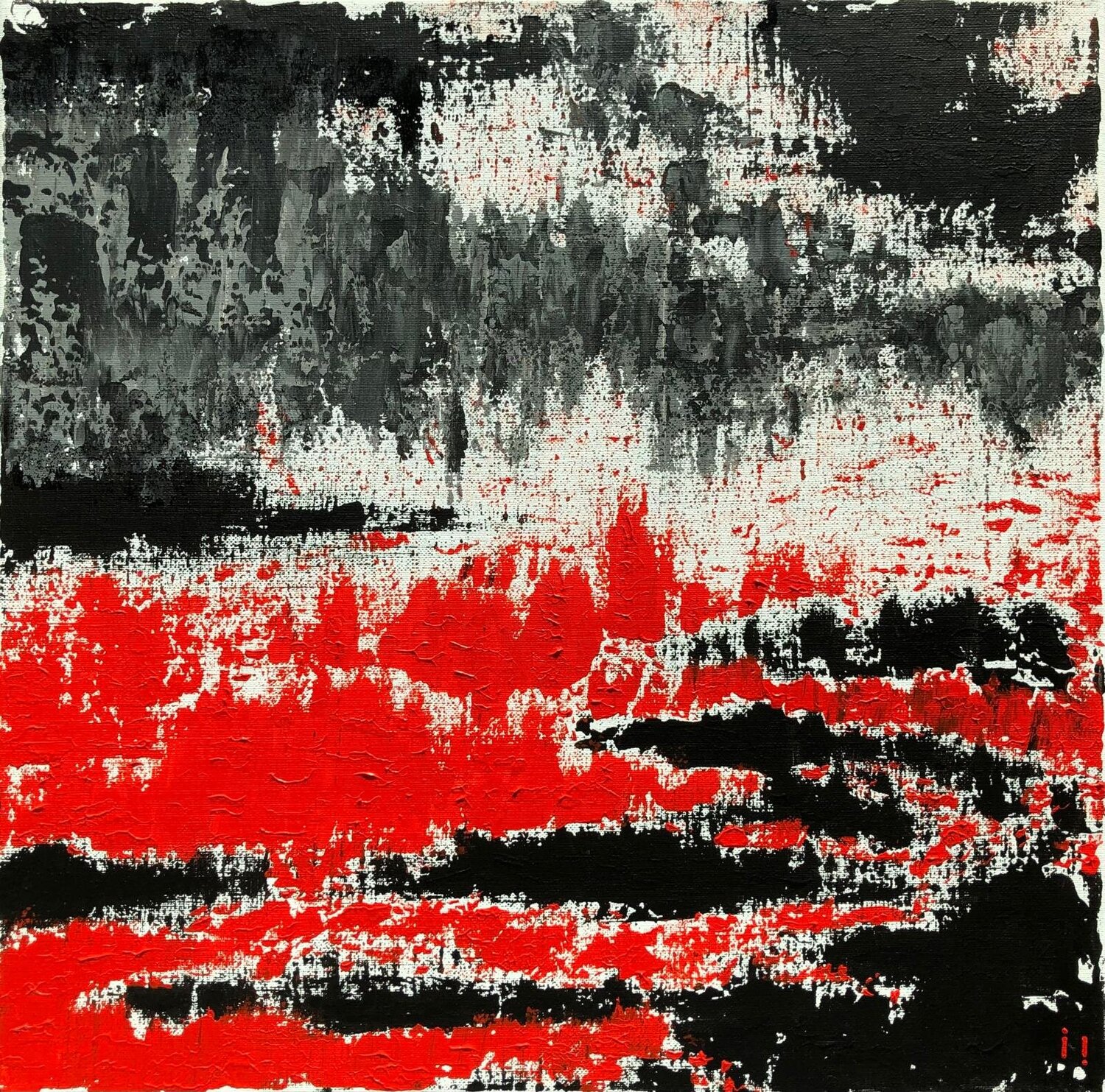 Volcanic Zone de Ines Soavi (2019): Pintura Acrílico, Arena en Lino ...