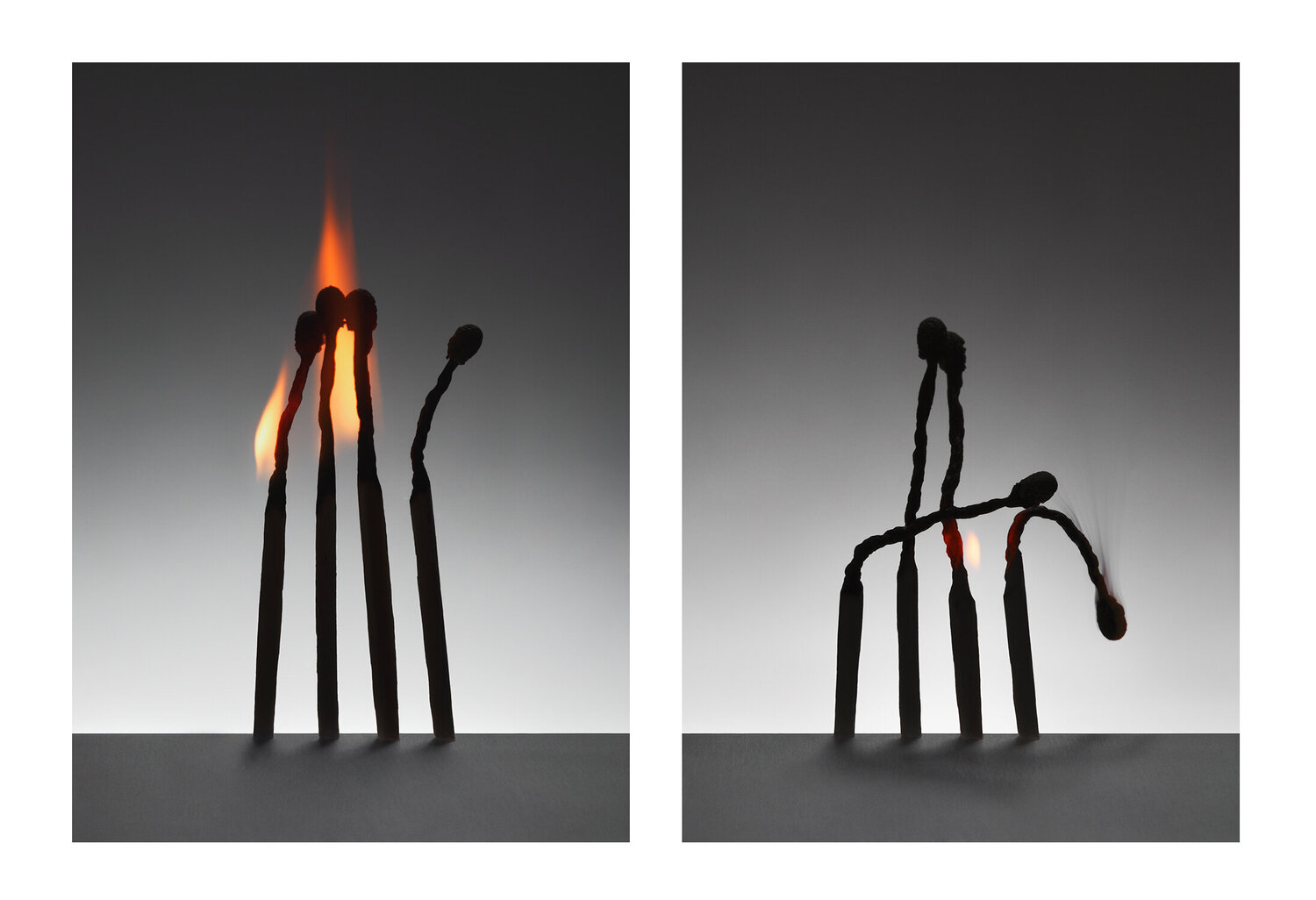 Matchstick Diptych Study #4 di William Castellana (2008): Fotografia a ...