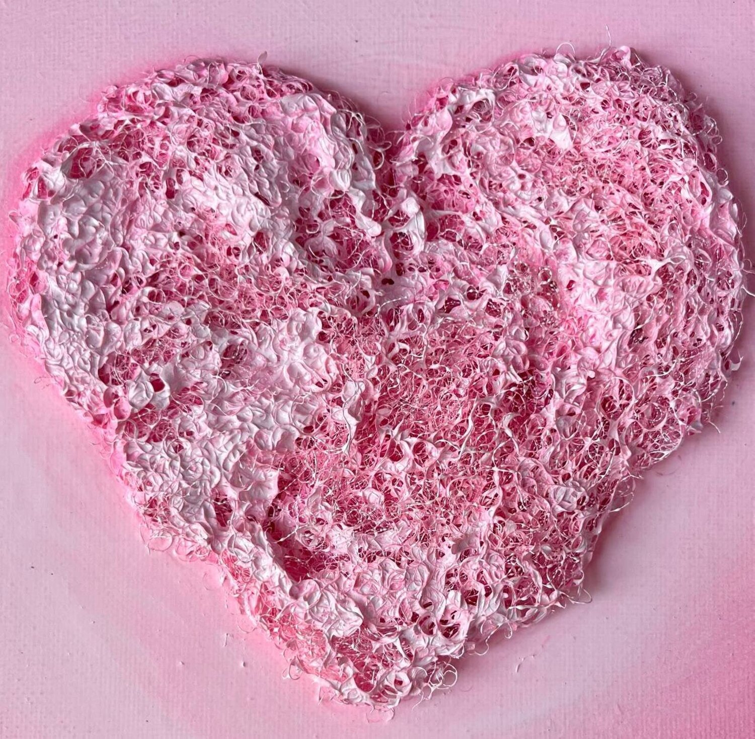 A heart woven from warm silence by Lucy Moon (2026) : Painting Acrylic ...