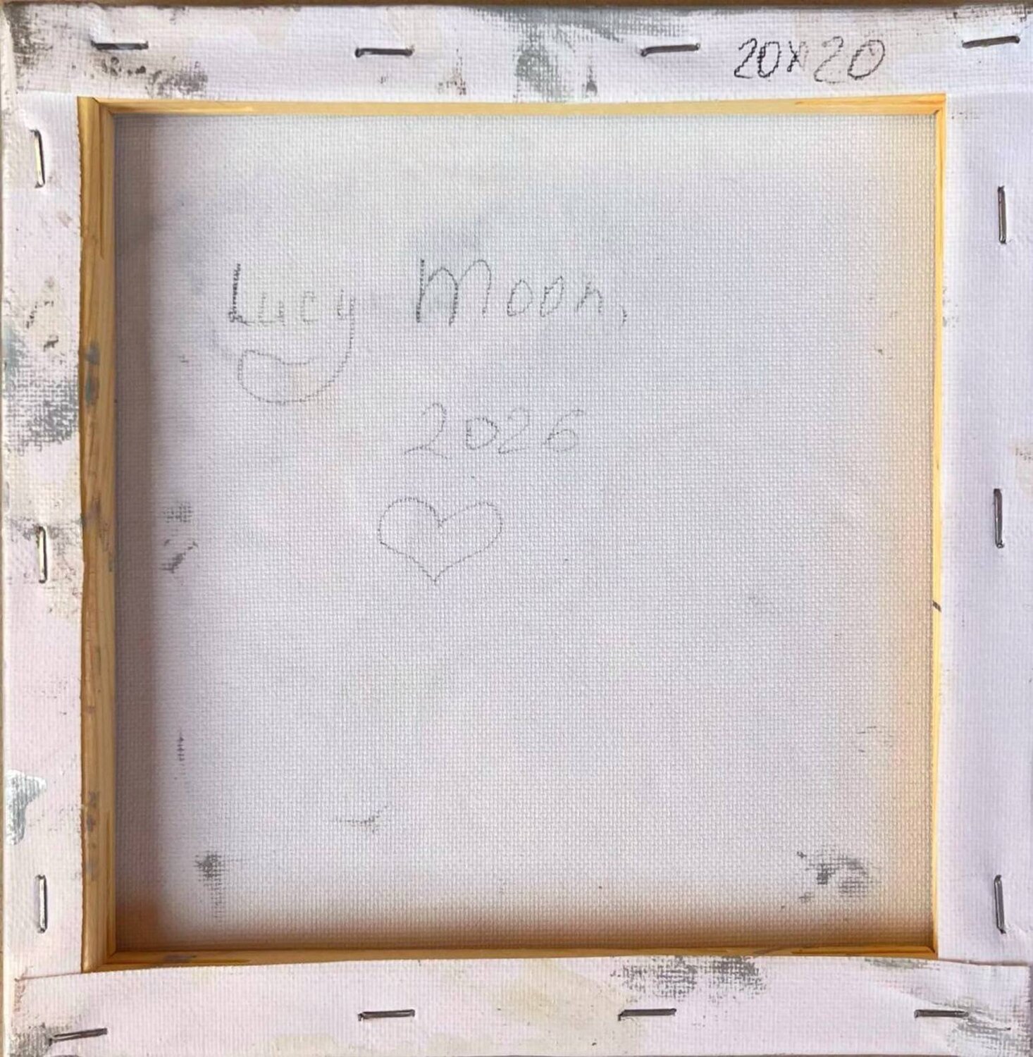 Two Hearts in Quiet Love by Lucy Moon (2026) : Painting Acrylic, Spray ...