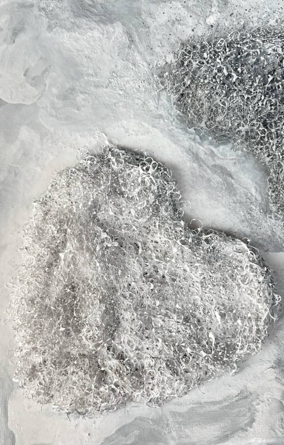 Two Hearts in Quiet Love by Lucy Moon (2026) : Painting Acrylic, Spray ...