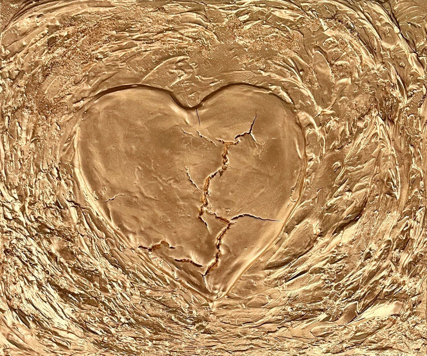 Every fracture carries a story of love by Lucy Moon (2025) : Painting ...