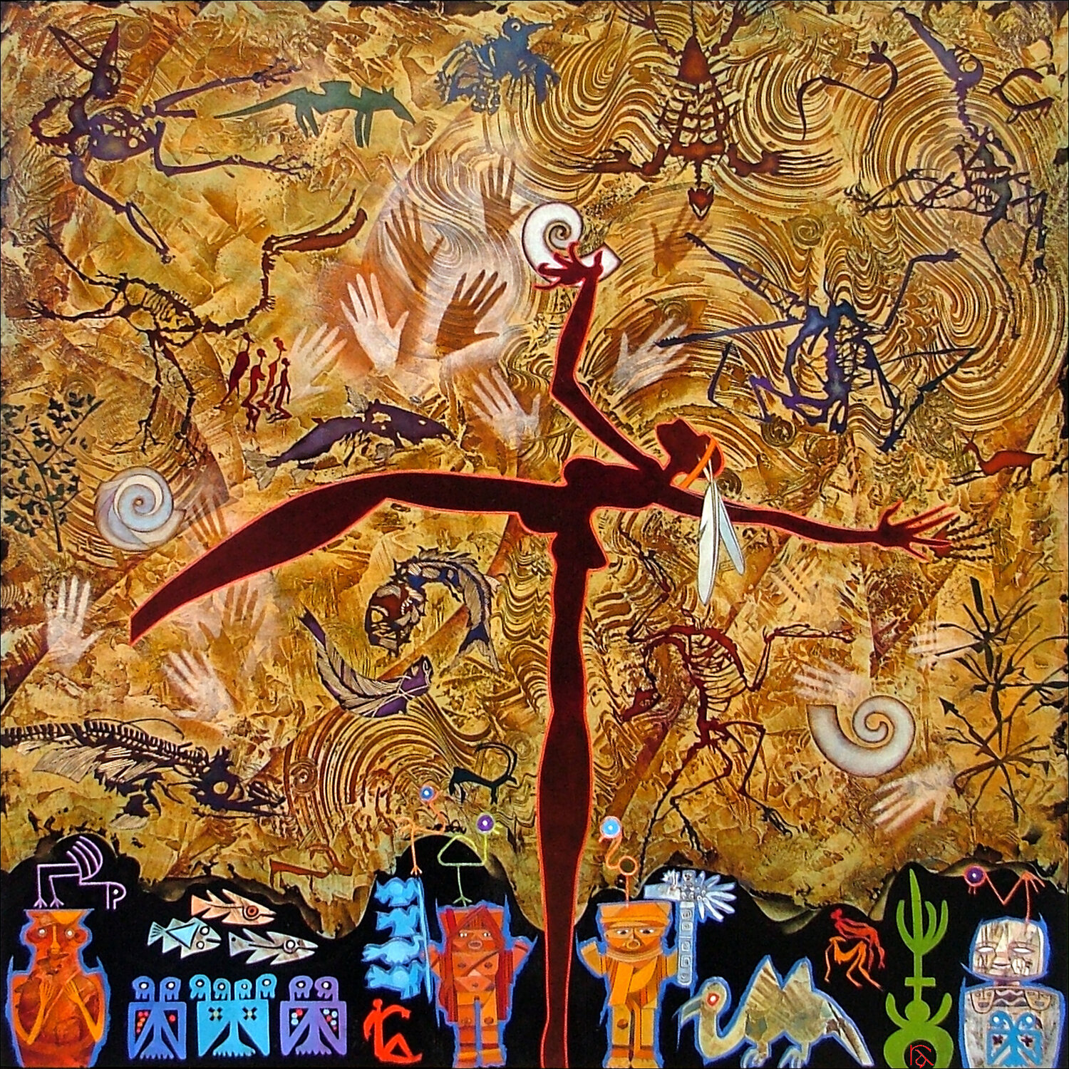 La cueva de las manas - the cave of the hands by Raymond Andrews (2011) : Painting Oil ...