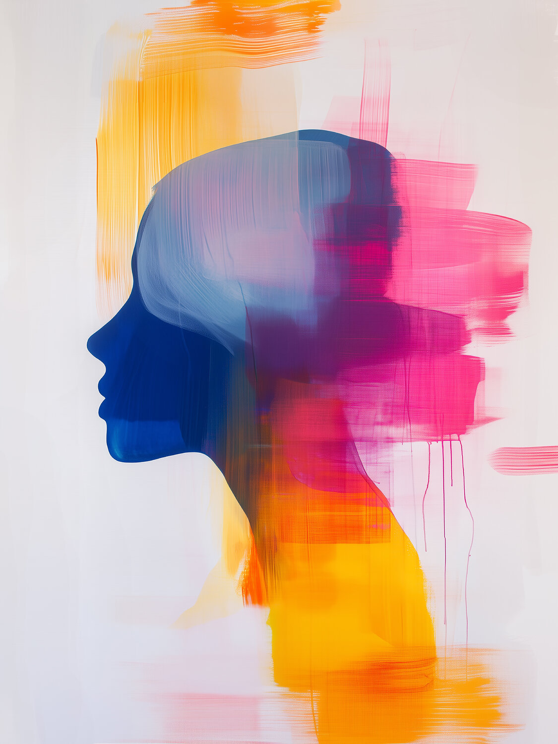 Shadows of Tenderness — Abstract Figurative Giclée Print on Paper ...