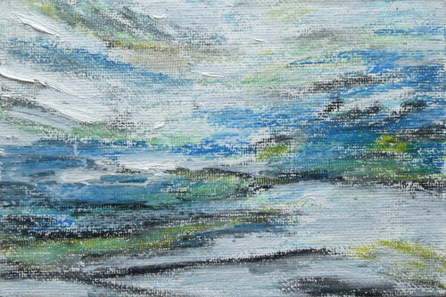 Foam 8 by Gabriele Kübler-Mohr (2025) : Painting Oil, Oil Pastel on ...